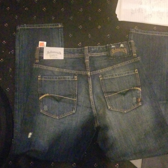 Infamous | Jeans | Infamous Destruct Straight Fit 33x3 New | Poshmark